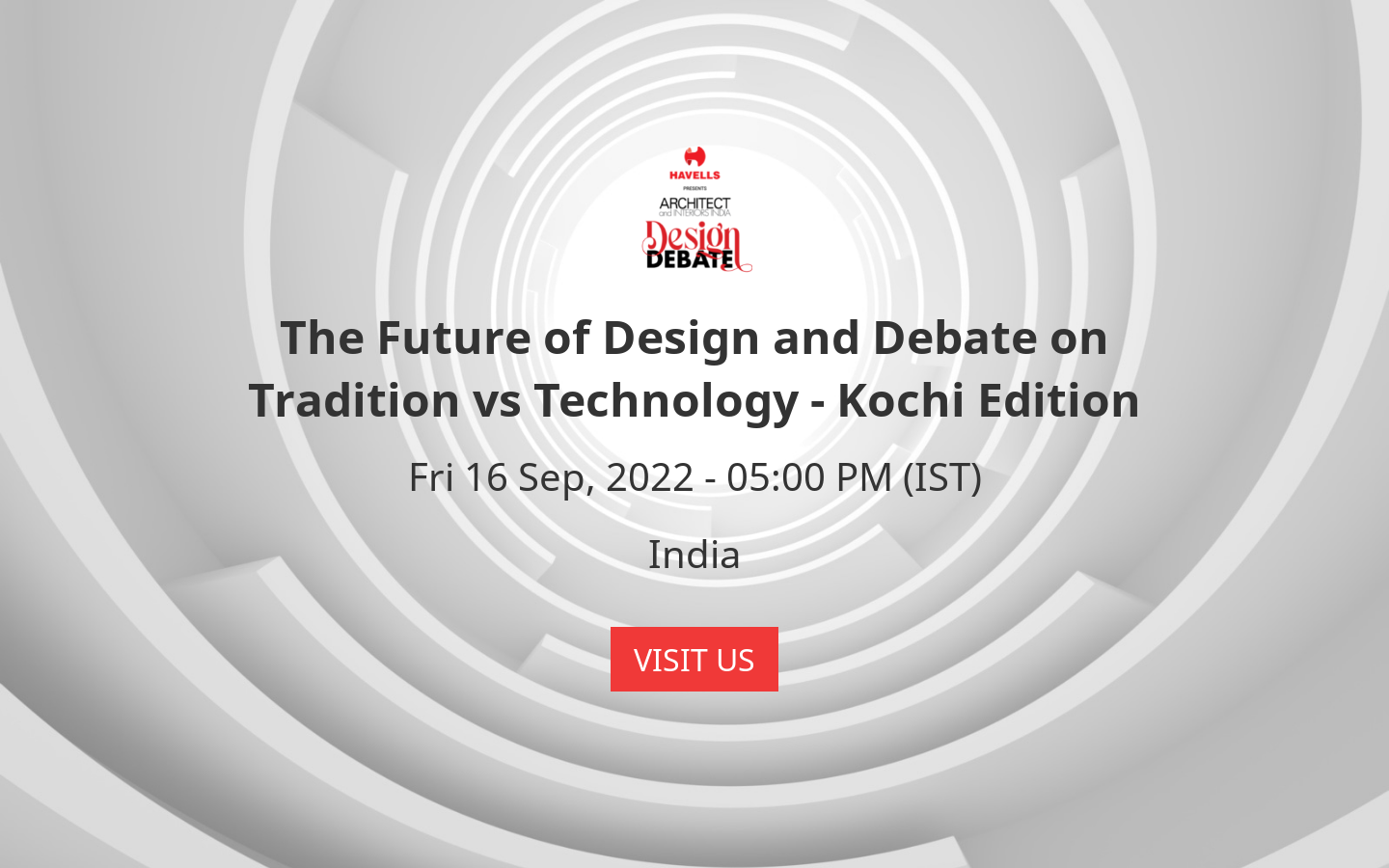 The Future of Design and ﻿Debate on Tradition vs Technology - Kochi Edition