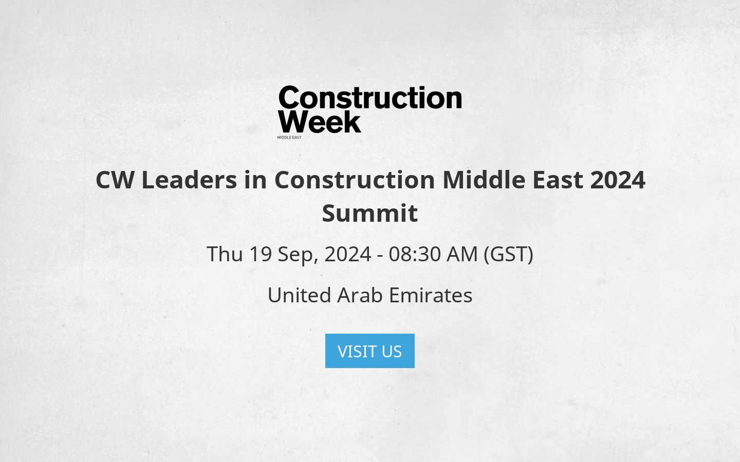 CW Leaders in Construction Middle East 2024 Summit