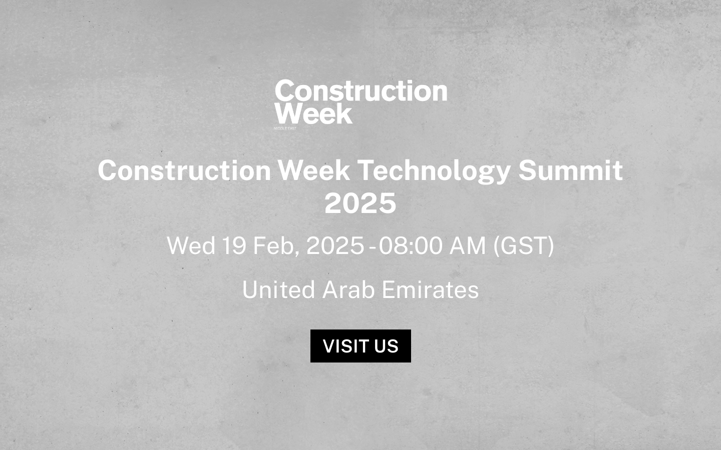 Construction Week Technology Summit 2025
